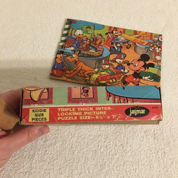 Jaymar | Toys | Vintage 967 Jaymar Puzzle Mickeys Toyland 8741 Complete ...